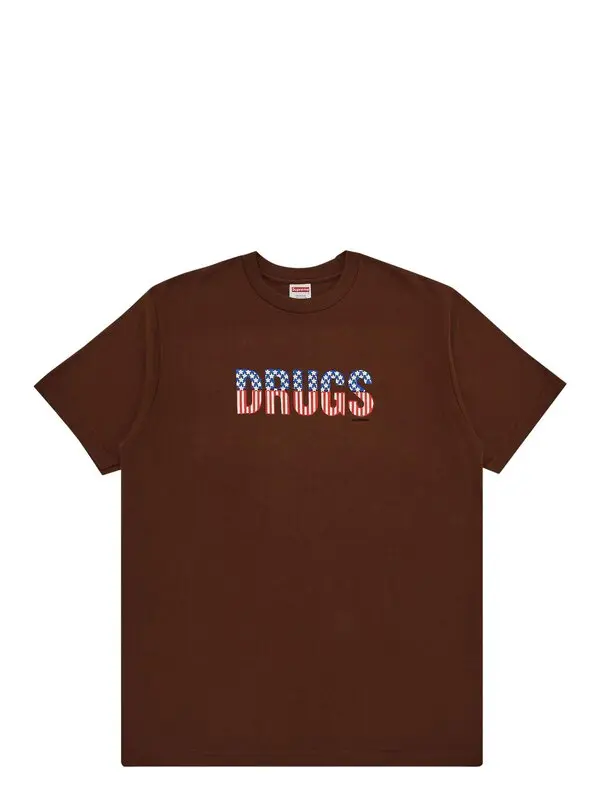 Supreme Drugs Tee - Brown