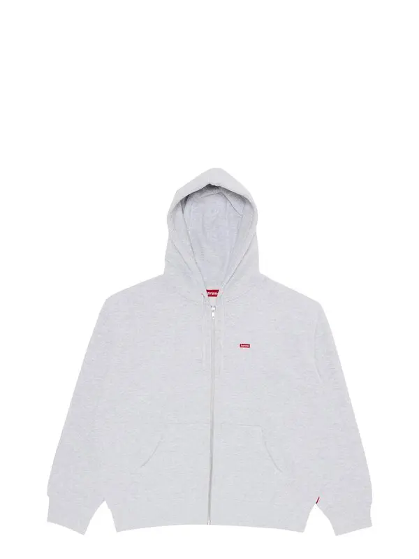 Supreme Small Box Zip Up Hooded Sweatshirt - Grey