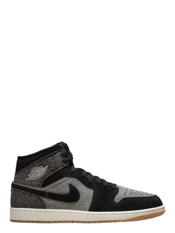 JORDAN 1 Mid Denim Sneakers - Black