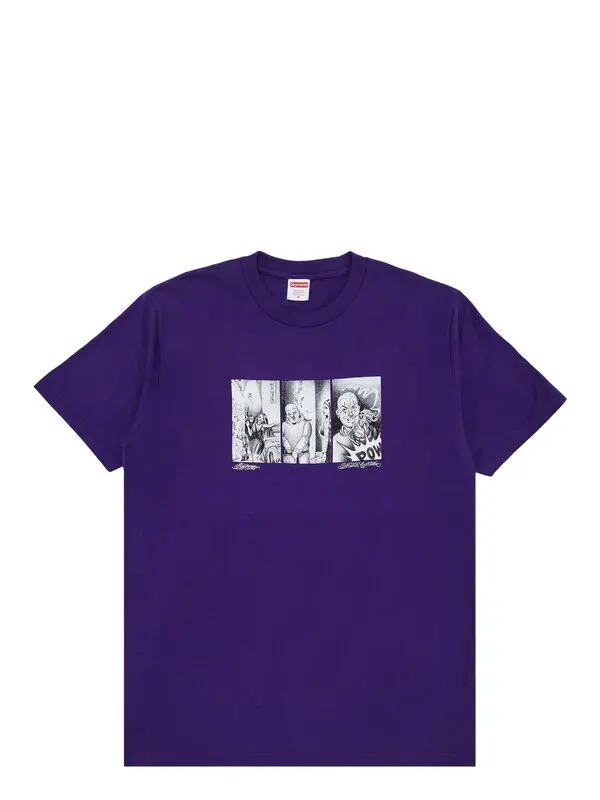 Supreme Mister Cartoon Pow Tee - Purple