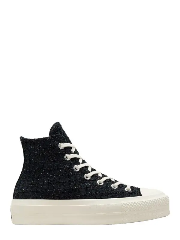 CONVERSE Chuck Taylor All Star Lift Platform High 'tweed Shimmer - Black