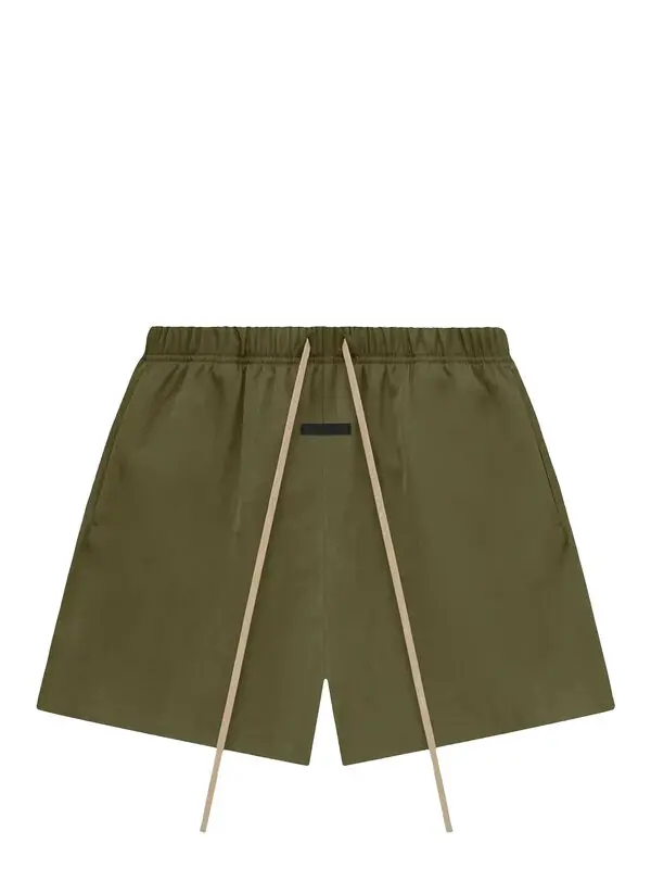 Fear Of God Textured Nylon Soccer Short - Green