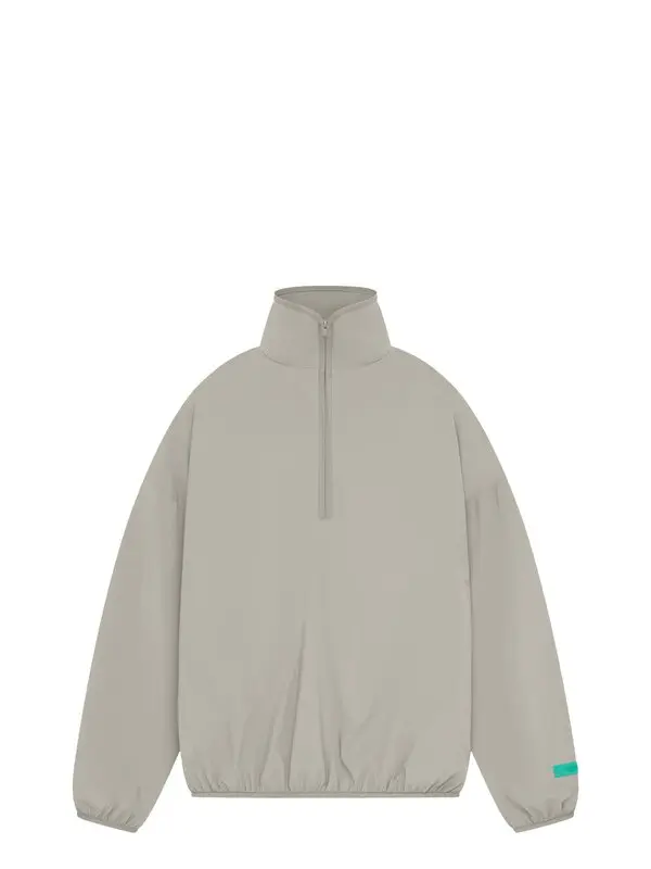 Fear Of God Nylon Half Zip Mockneck 'seal - Grey