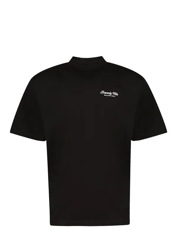 Balenciaga Beverly Hills Medium Fit T-shirt 'washed /white - Black