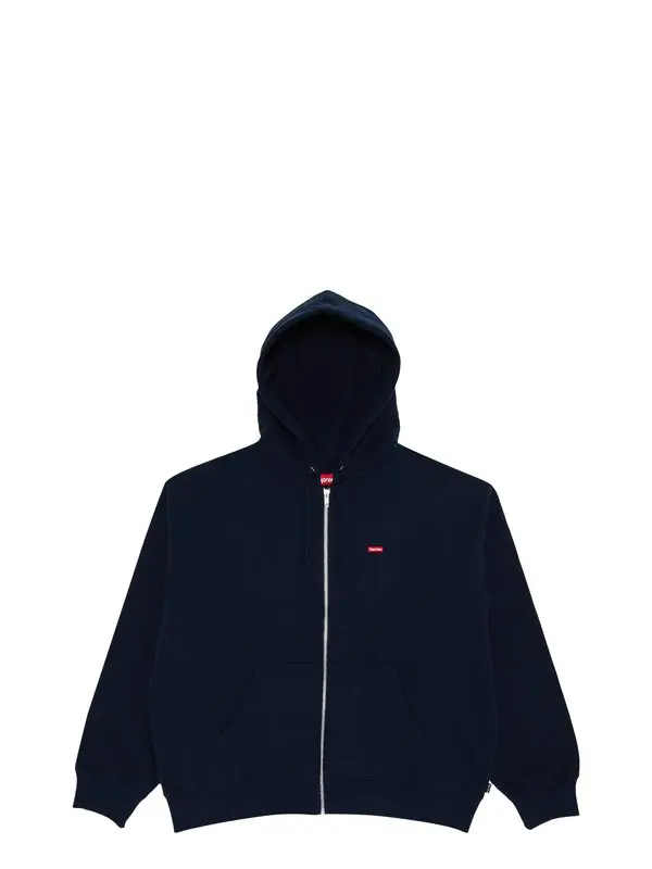 Supreme Small Box Zip Up Hooded Sweatshirt - Blue