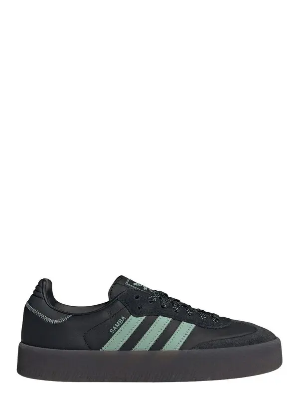 Adidas Sambae Hazy Green Sneakers - Black