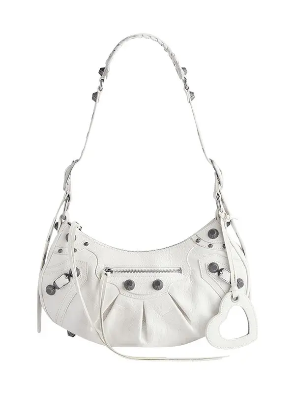 Balenciaga Le Cagole Small Shoulder Bag - White