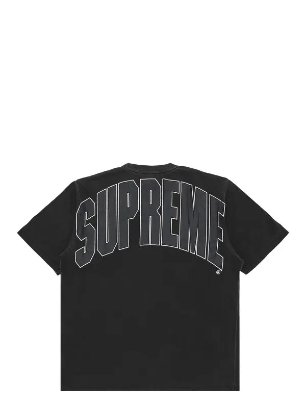 Supreme Cracked Back Arc Short-sleeve Top - Black