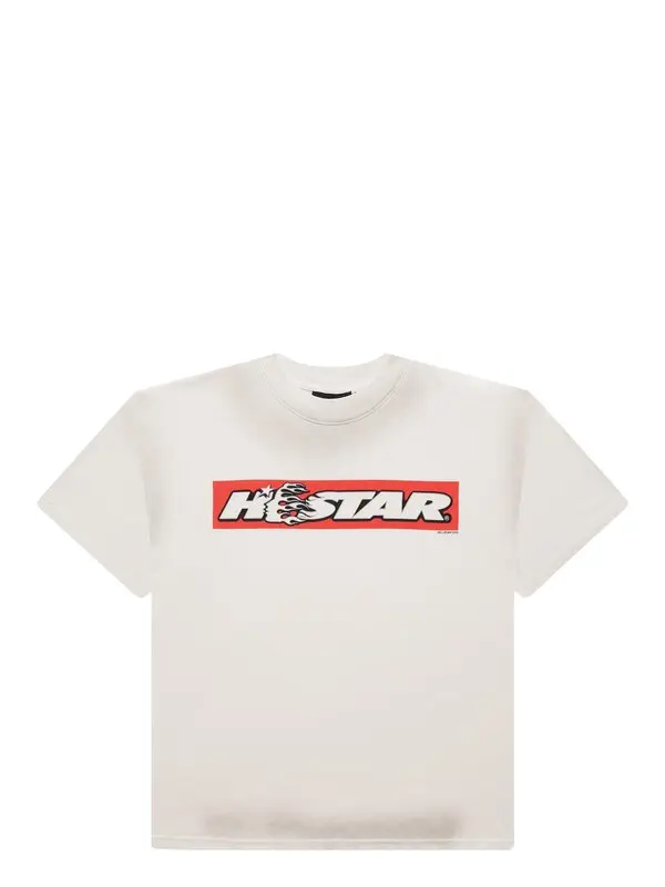 HELLSTAR Box Logo T-shirt 'red - Cream