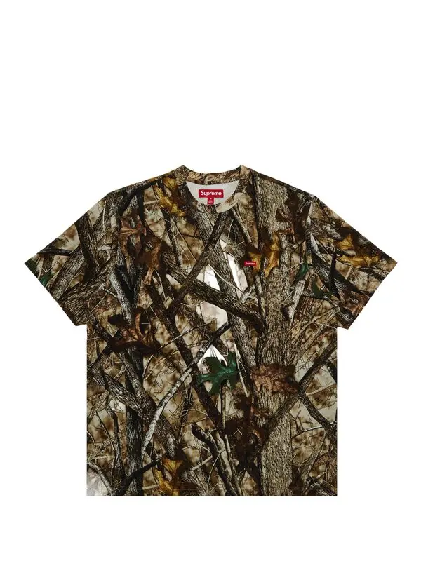Supreme Small Box Logo Tee In Truetimber Htc Fall Camo - Multicolor