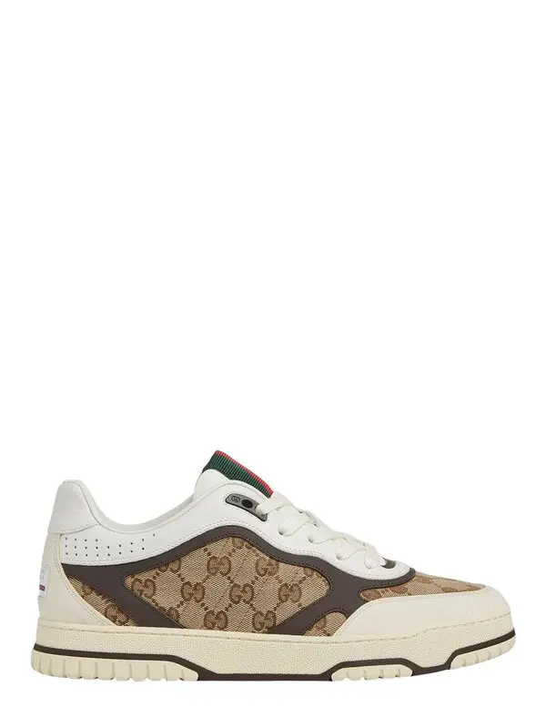 Gucci Re-web Gg Canvas Sneakers - Tan