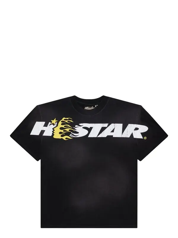 HELLSTAR Studios Cartoon Logo T-shirt 'yellow - Black