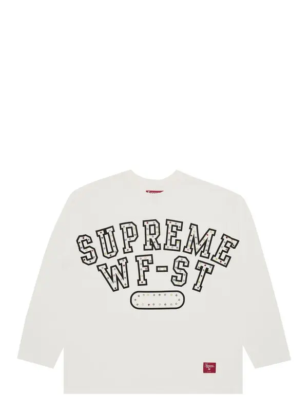 Supreme Athletic Studded Long-sleeve Top - White