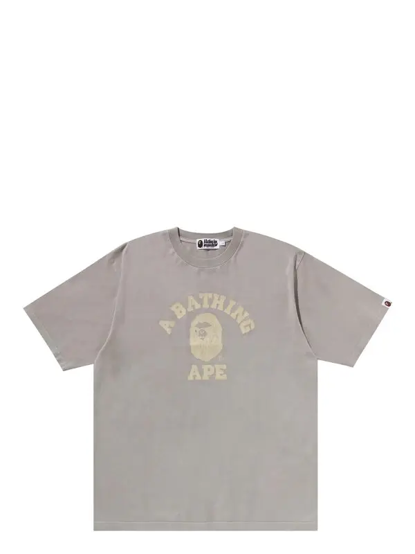 A BATHING APE Overdye College Relaxed Fit Tee 'ivory - Cream