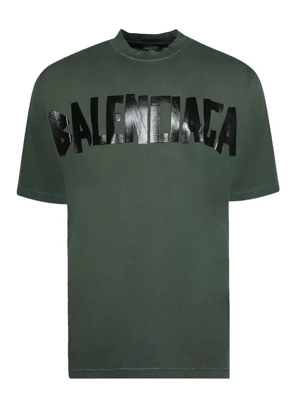 Balenciaga Tape Logo T-shirt 'dark - Green