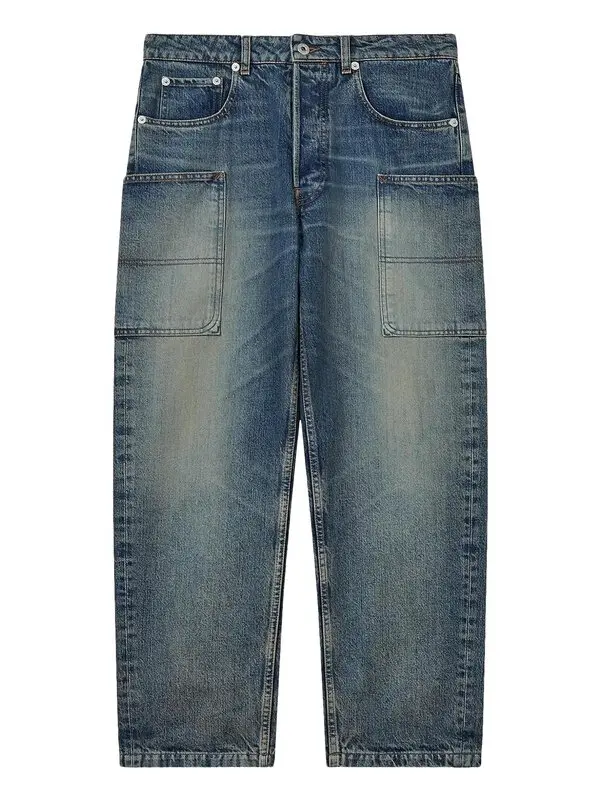 Kenzo Cargo Monkey Fit Jeans - Blue