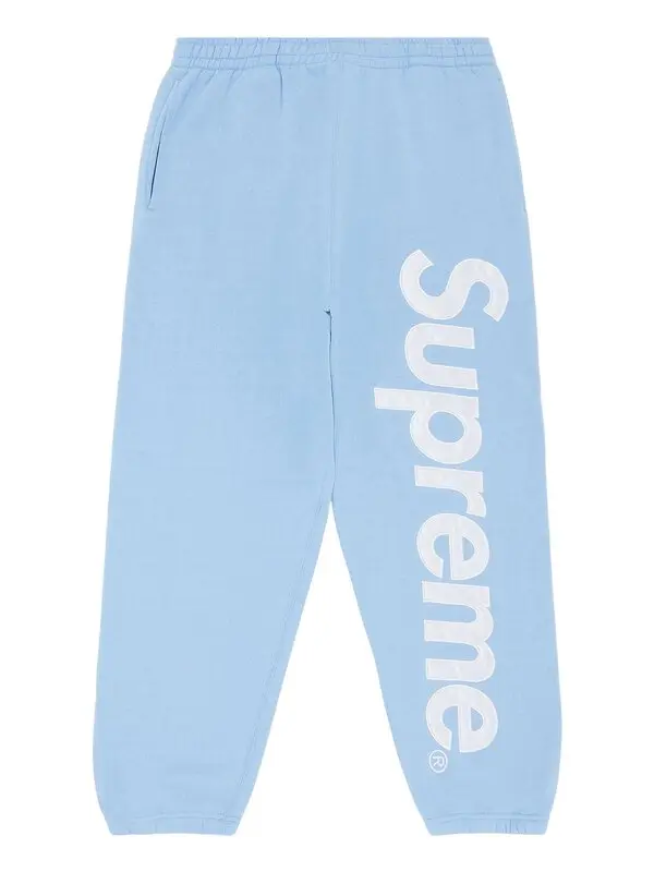 Supreme Satin Appliqué Sweatpant 'light - Blue