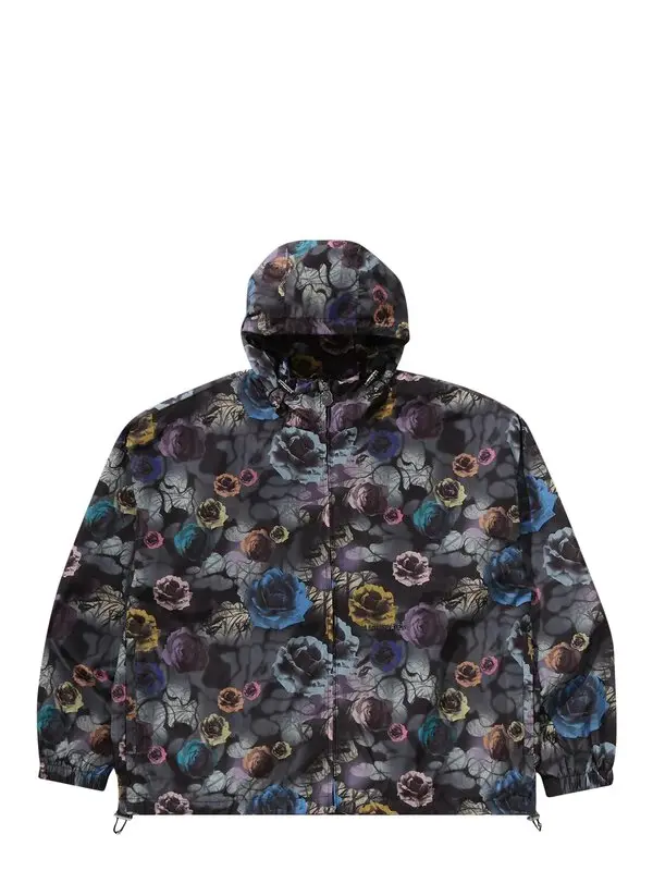 BAPE Floral Camo Nylon Hooded Jacket - Black