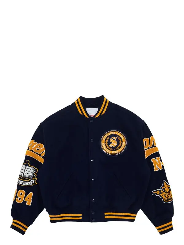 Supreme Veritas Varsity Jacket - Blue