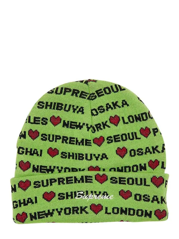 Supreme Hearts Beanie - Green