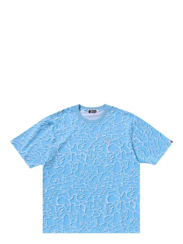 A BATHING APE Abc Sea Surface Camo Relaxed Fit Tee - Blue