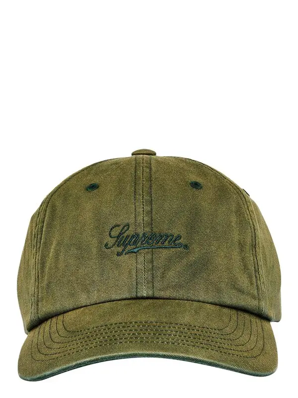 Supreme Bleached Chino 6-panel Cap - Green