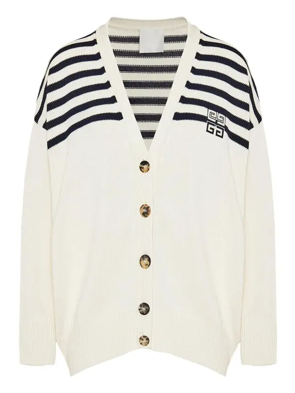 Givenchy V-neck Cardigan - White
