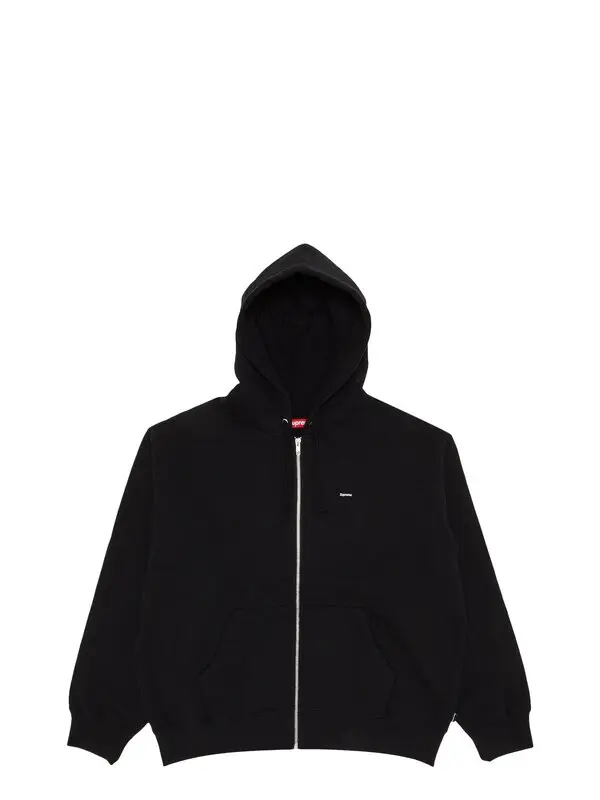 Supreme Small Box Zip Up Hoodie - Black