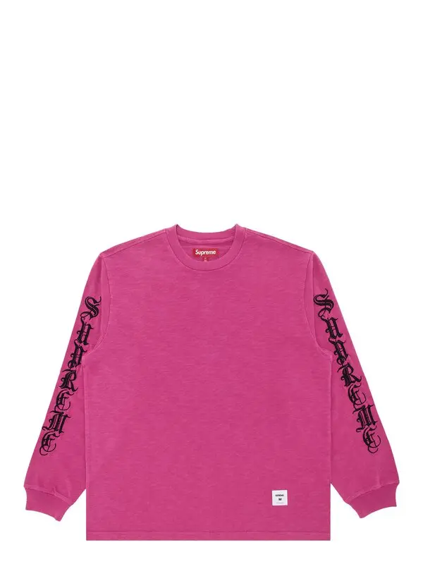 Supreme Old English Long-sleeve Top - Pink