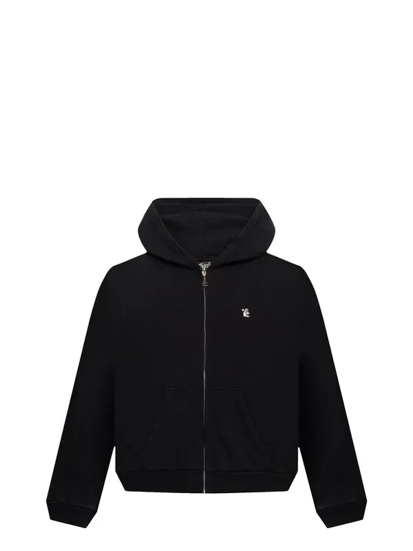 HELLSTAR Essentials Zip Up Hoodie - Black