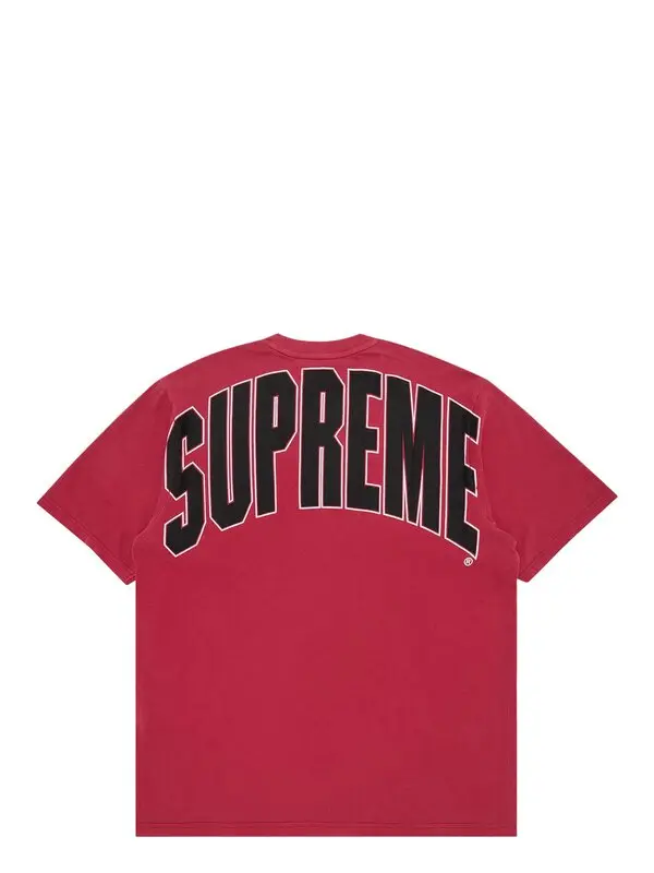 Supreme Cracked Back Arc Short-sleeve Top - Red