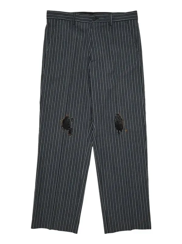 Marni Tropical Wool Cargo Trousers - Grey