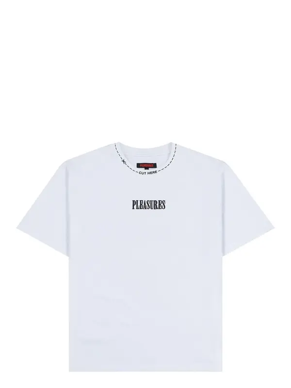 PLEASURES Cut Here Heavyweight Shirt - White