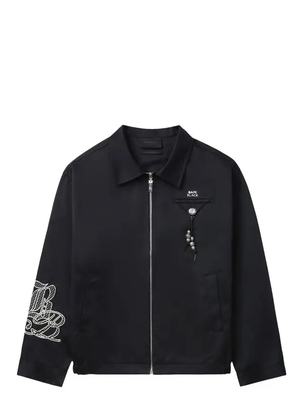 A BATHING APE Logo Worker Jacket - Black
