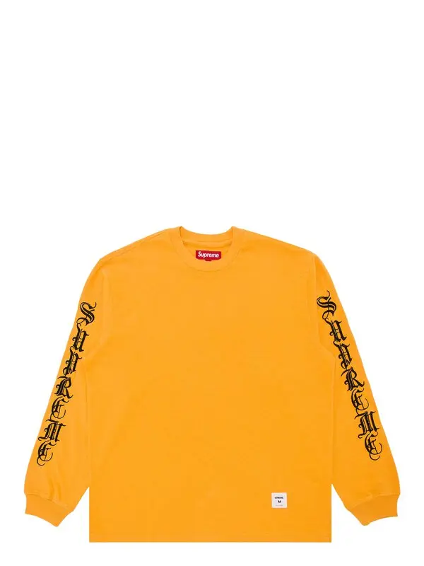 Supreme Old English Long-sleeve Top - Yellow