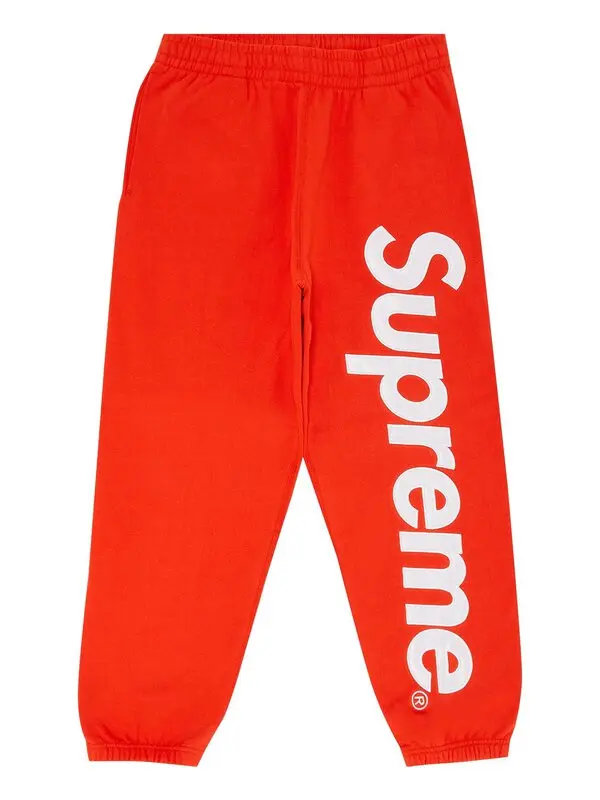 Supreme Satin Appliqué Sweatpant 'bright - Orange