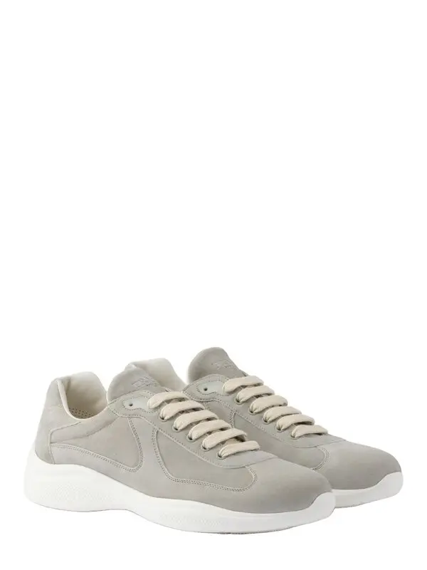 Prada America's Cup Suede Sneakers - Grey