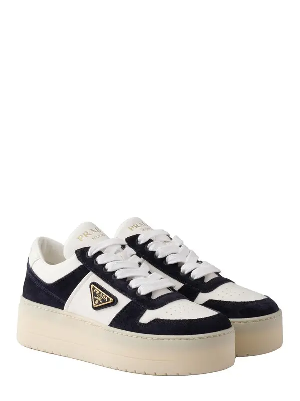 Prada Downtown Sneakers - White/blue
