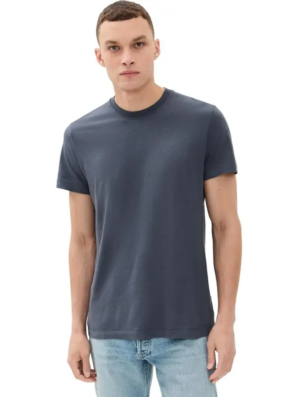 Taylor Stitch Cotton Hemp Crewneck Tee - Navy