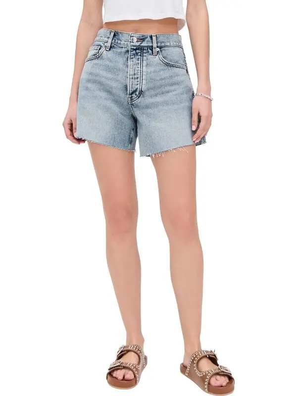 Veronica Beard Ellis Mid-rise Denim Shorts - Morning Sky