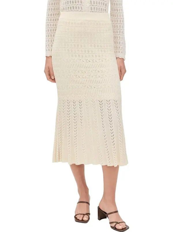 Z Supply Soria Crochet Skirt - Sea Salt