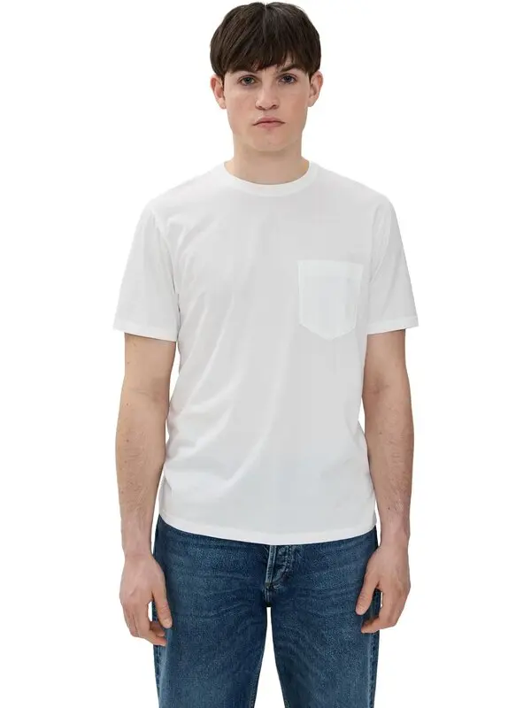 Billy Reid Washed Tee - White