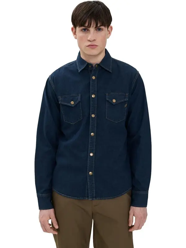 Billy Reid Shoals Denim Shirt - Double Dye