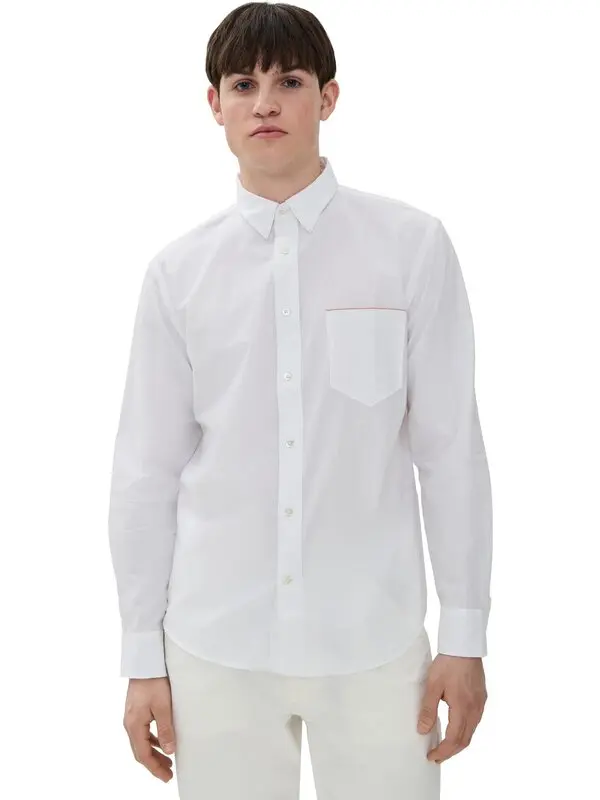 Billy Reid Msl 1-pocket Shirt - White