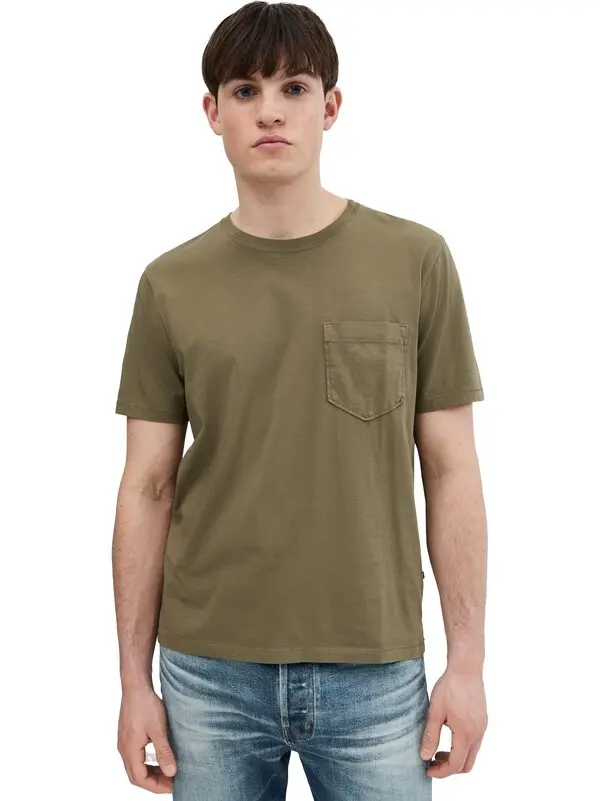 Billy Reid Washed Tee - Moss