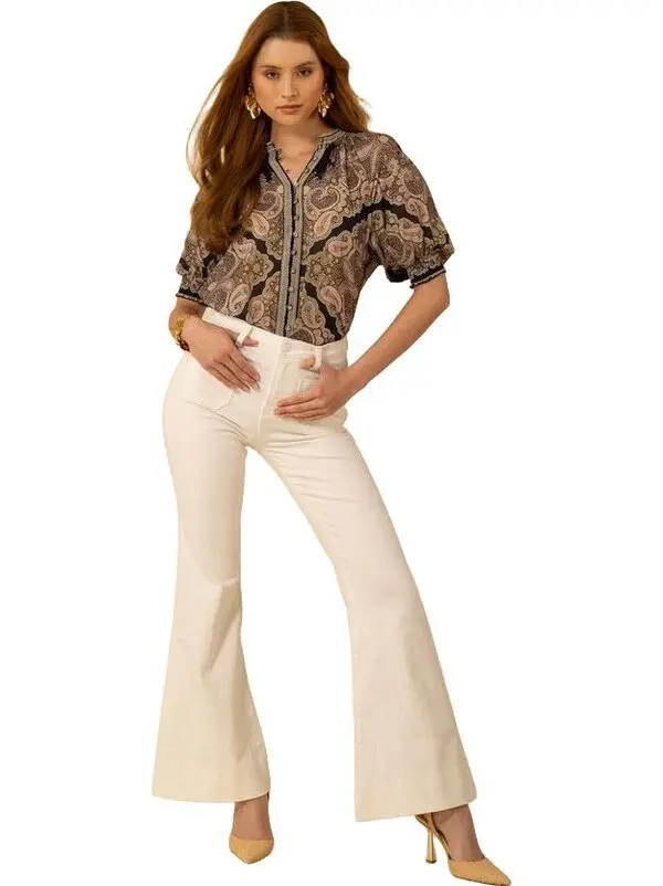 Hale Bob Leslie Voile Top - Black