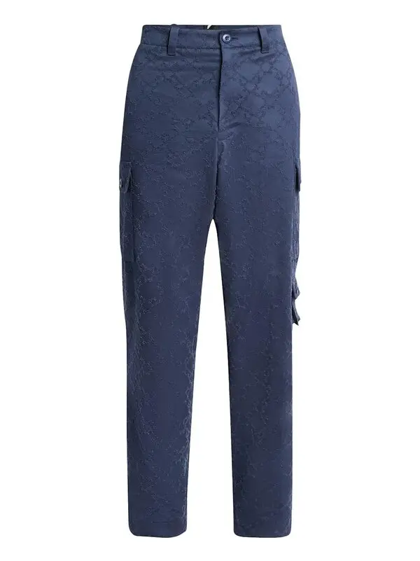 Givenchy 4g Monogram Cargo Trousers - Navy