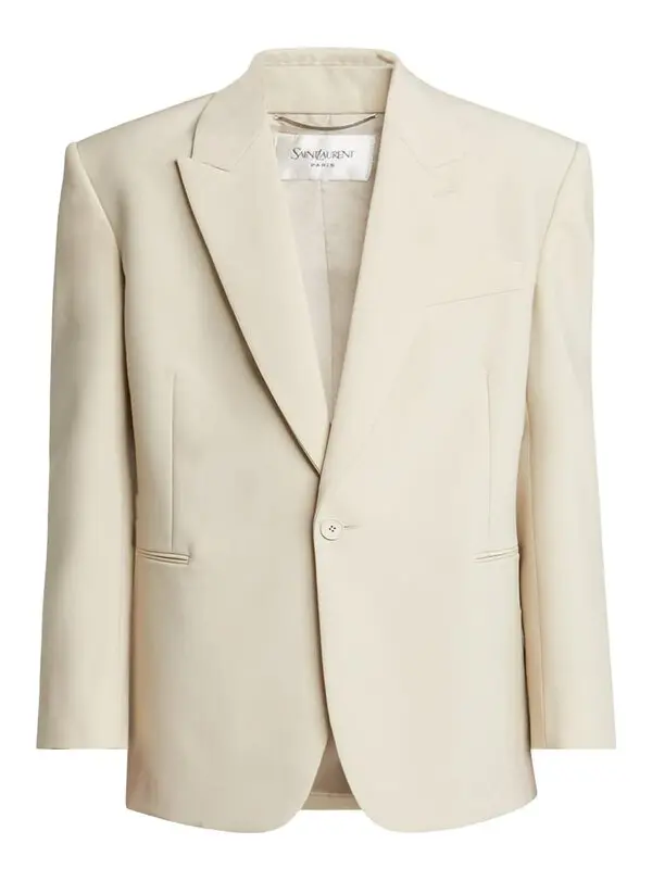 Saint Laurent Wool-silk Sport Coat - Camel