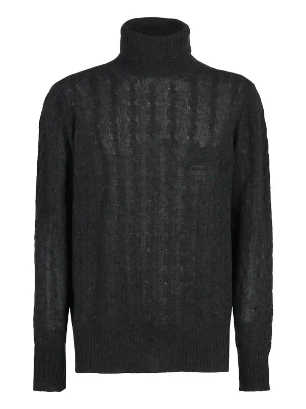 Etro Cashmere Cable-knit Sweater - Grey