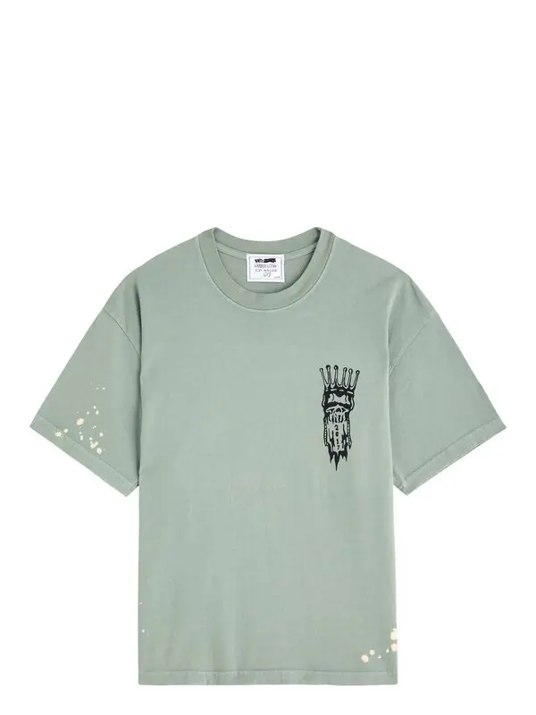 WARREN LOTAS Dark Feast Printed Cotton T-shirt - Grey
